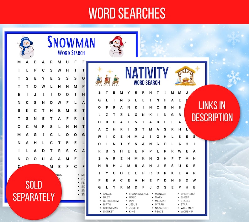 Christmas Word Scramble, Holiday Word Scramble, Fun Christmas Game ...
