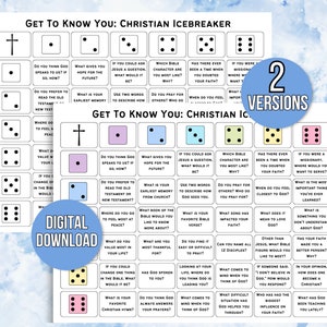 Christian Icebreaker, Christian Conversation Starters, Bible Games ...