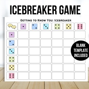 Icebreaker Game, Icebreaker Activity, Team Building Game, Table Talk ...