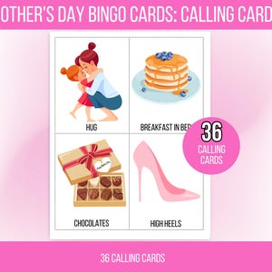 Printable Mother's Day Bingo, 60 Mother's Day Bingo Cards, Mother's Day ...