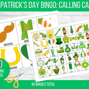 St. Patrick's Day Bingo, 30 St. Patrick's Bingo Cards, St. Patrick's ...