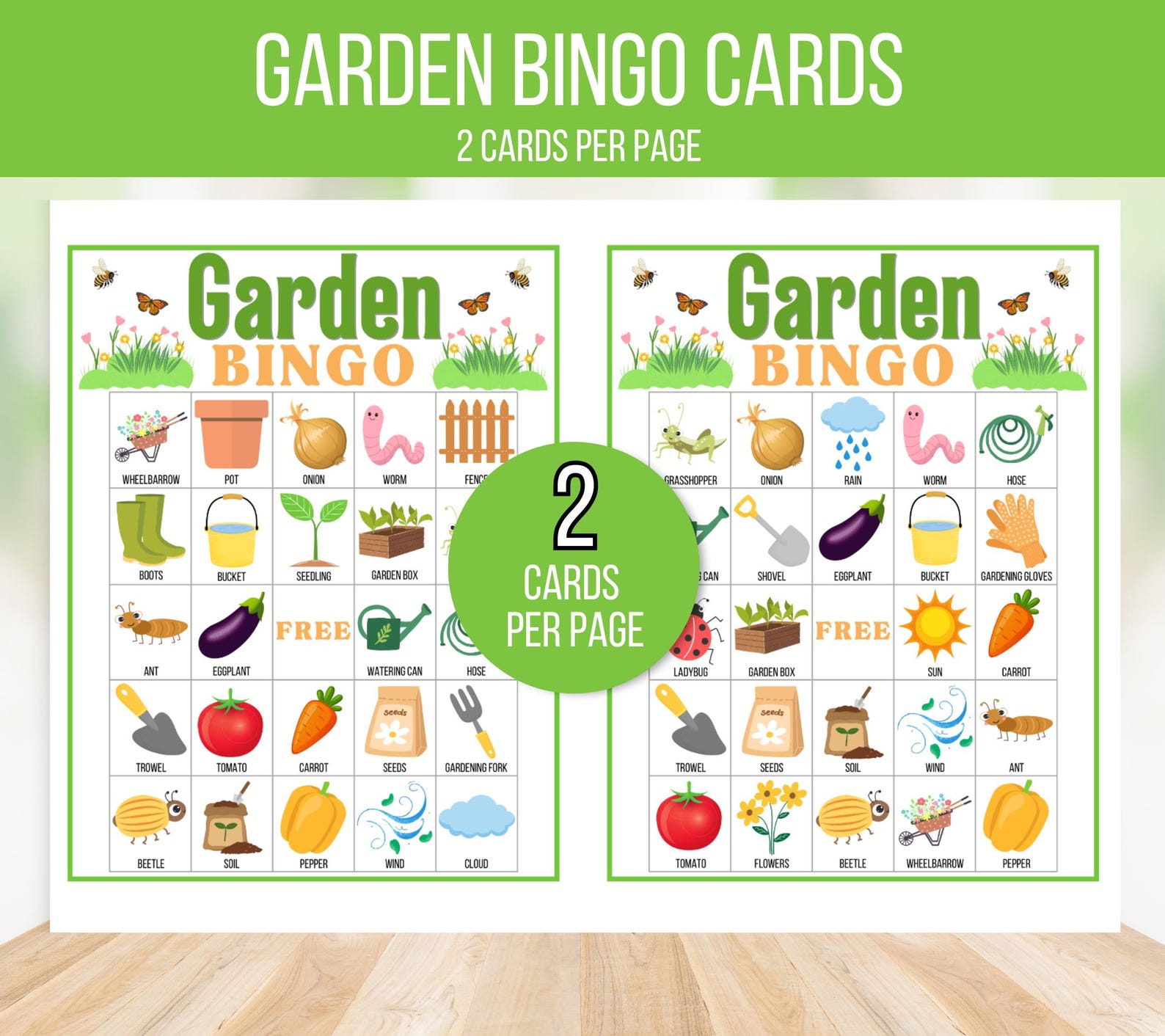 Garden Bingo, Spring Bingo, Garden Game, Garden Activity, Garden ...