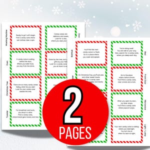 Candy Cane Treasure Hunt, Indoor Candy Cane Scavenger Hunt, 40 Treasure ...