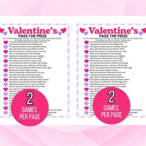 Valentines Pass the Prize Game, Valentines Pass the Present Game ...