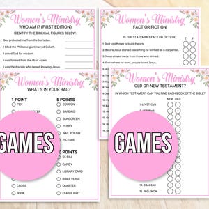 Women's Ministry Games, Women's Retreat Games, Bible Games, Sunday ...