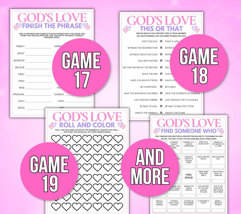 Bible Valentine's Games, Gods Love Bible Games, Valentine’s Bible ...