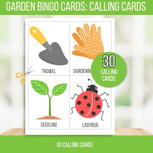 Garden Bingo, Spring Bingo, Garden Game, Garden Activity, Garden ...