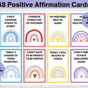 Affirmation Cards for Kids, Encouragement Cards for Kids, Positive ...