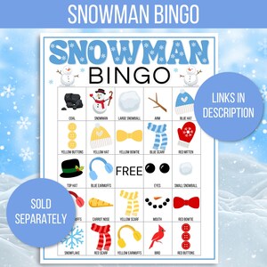 Snowman Word Search, Fun Snowman Game, Printable Snowman Game, Snowman ...