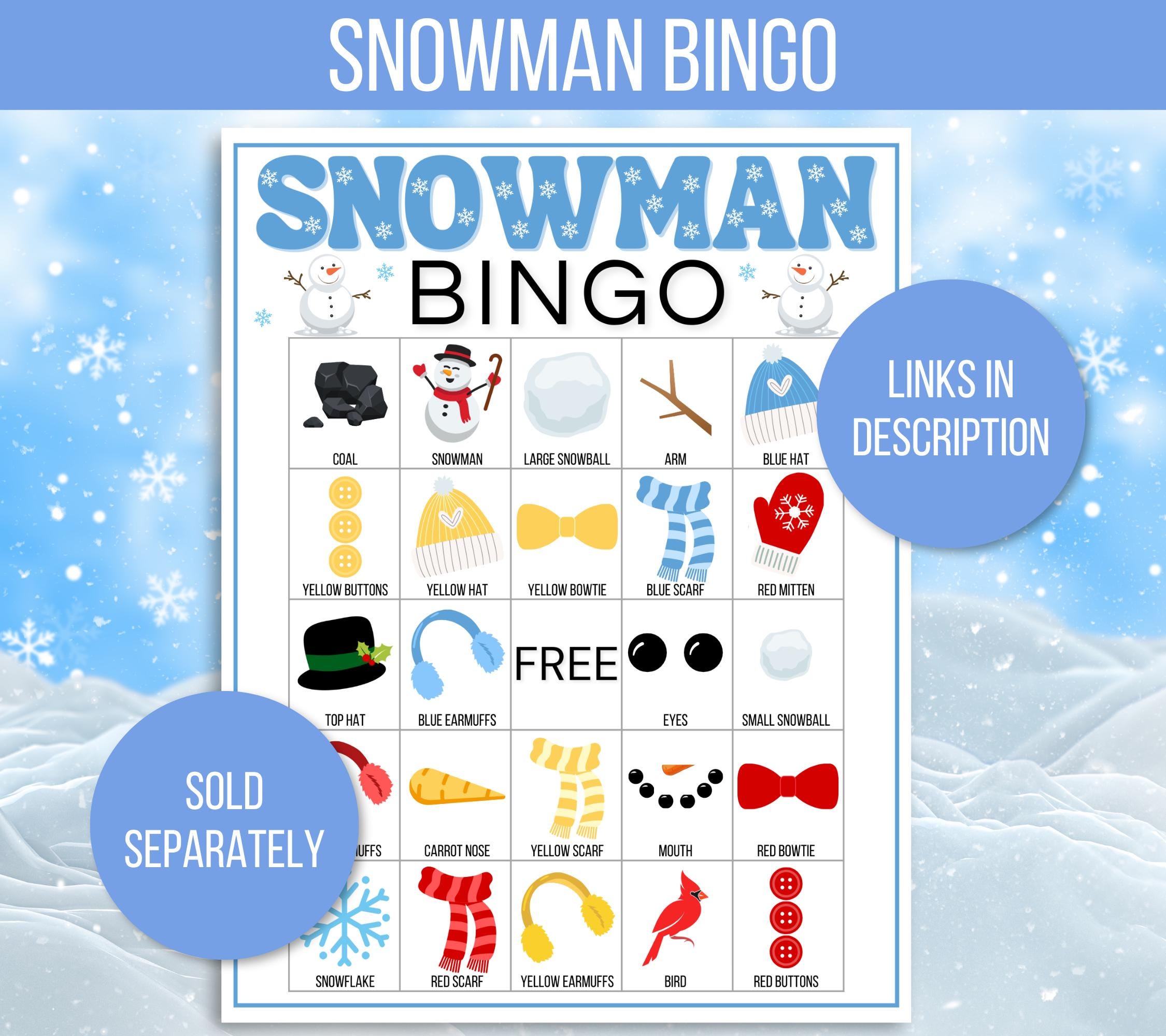Snowman Word Search, Fun Snowman Game, Printable Snowman Game, Snowman ...