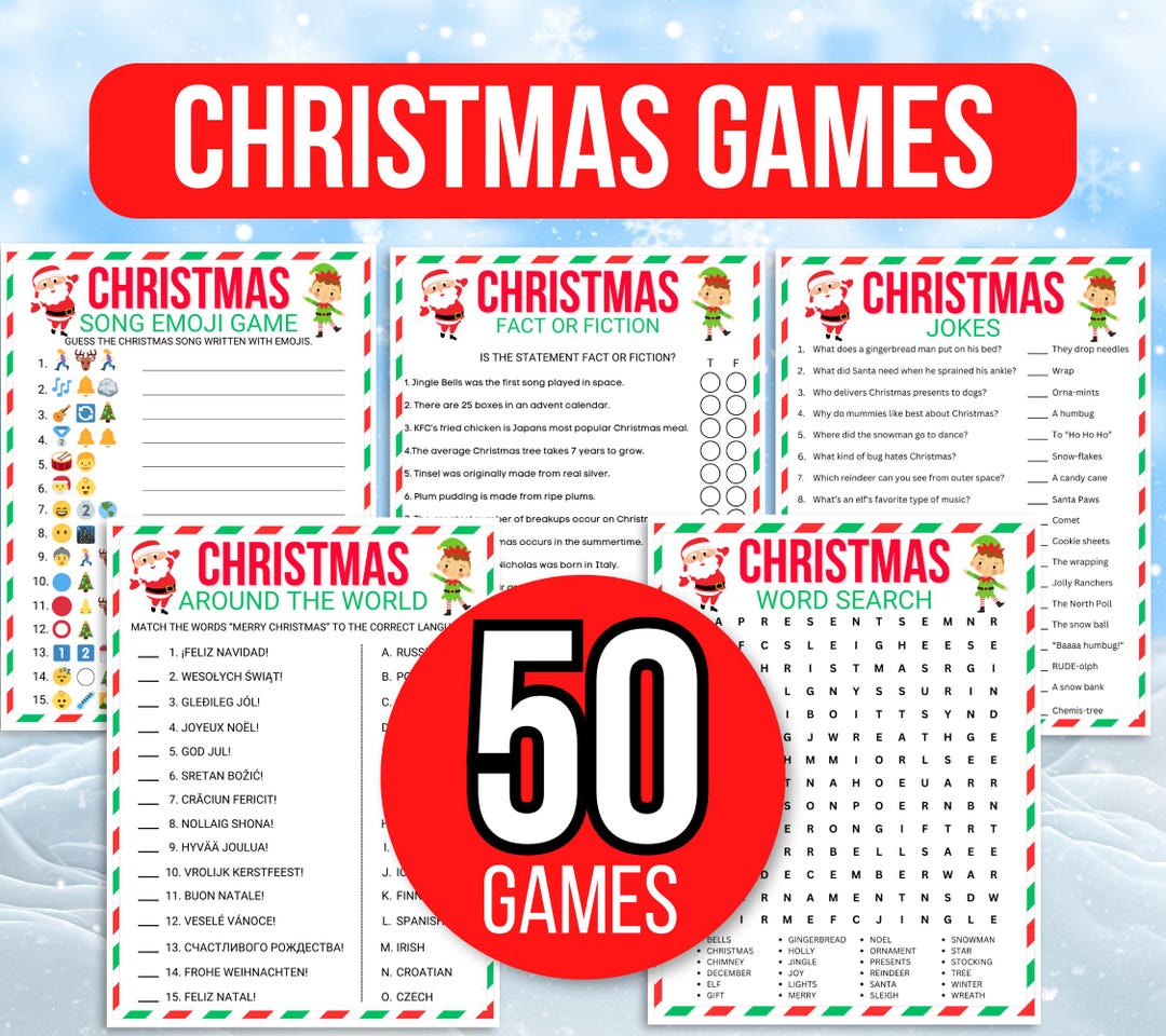 50 Christmas Games, Christmas Activities, Kid's Christmas Activities ...