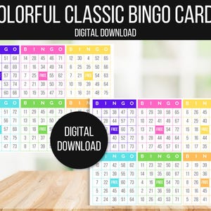 300 Bingo Cards, 6 per Page, Fun Party Game, Classroom Activity, Bingo ...