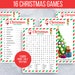 Christmas Game Bundle, 16 Printable Christmas Games, Christmas ...