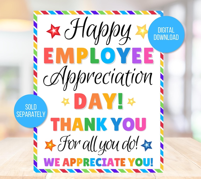 Appreciation Week Printable Sign, Thank You for All You Do, Thank You ...