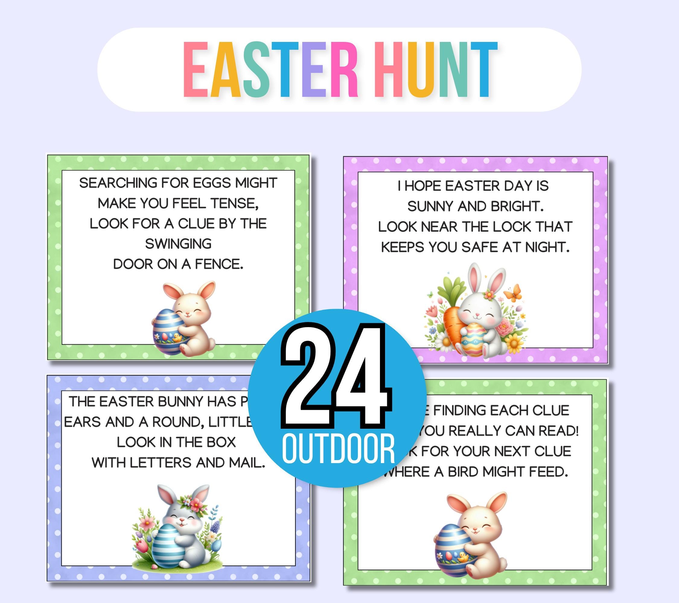 Indoor Easter Scavenger Hunt for Kids, Outdoor Treasure Hunt for Kids ...