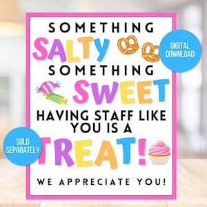 Donut Appreciation Sign, Donut Sign, Appreciation Week Printable Sign ...