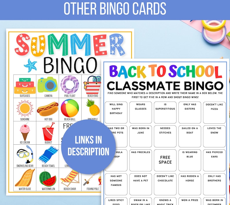 Back to School Bingo, Back to School Games, School Bingo, Welcome Back ...