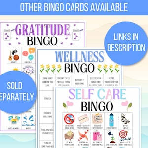 Mindfulness Bingo, 30 Mindfulness Bingo Cards for Kids, Gratitude Bingo ...
