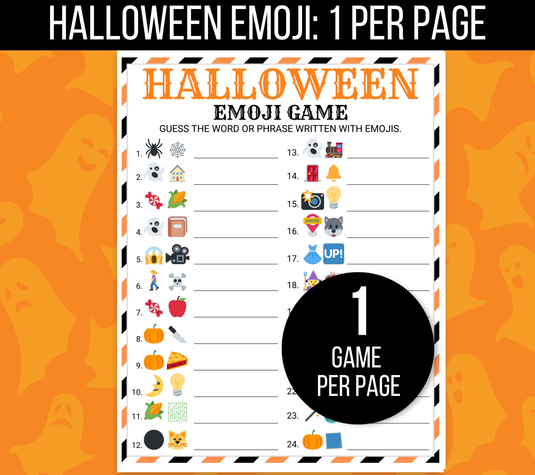 Halloween Emoji Games, Emoji Halloween Game, Trick or Treat Emoji Game ...