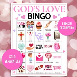 God's Love Dicebreaker, Bible Valentine's Dicebreaker, Bible Valentines ...