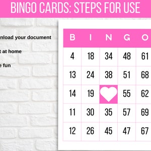 300 Bingo Cards, Carte Bingo Cards, 1 or 2 per Page, Fun Party Game ...