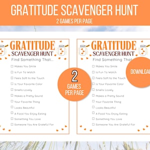 Gratitude Photo Scavenger Hunt, Thanksgiving Scavenger Hunt, Gratitude ...