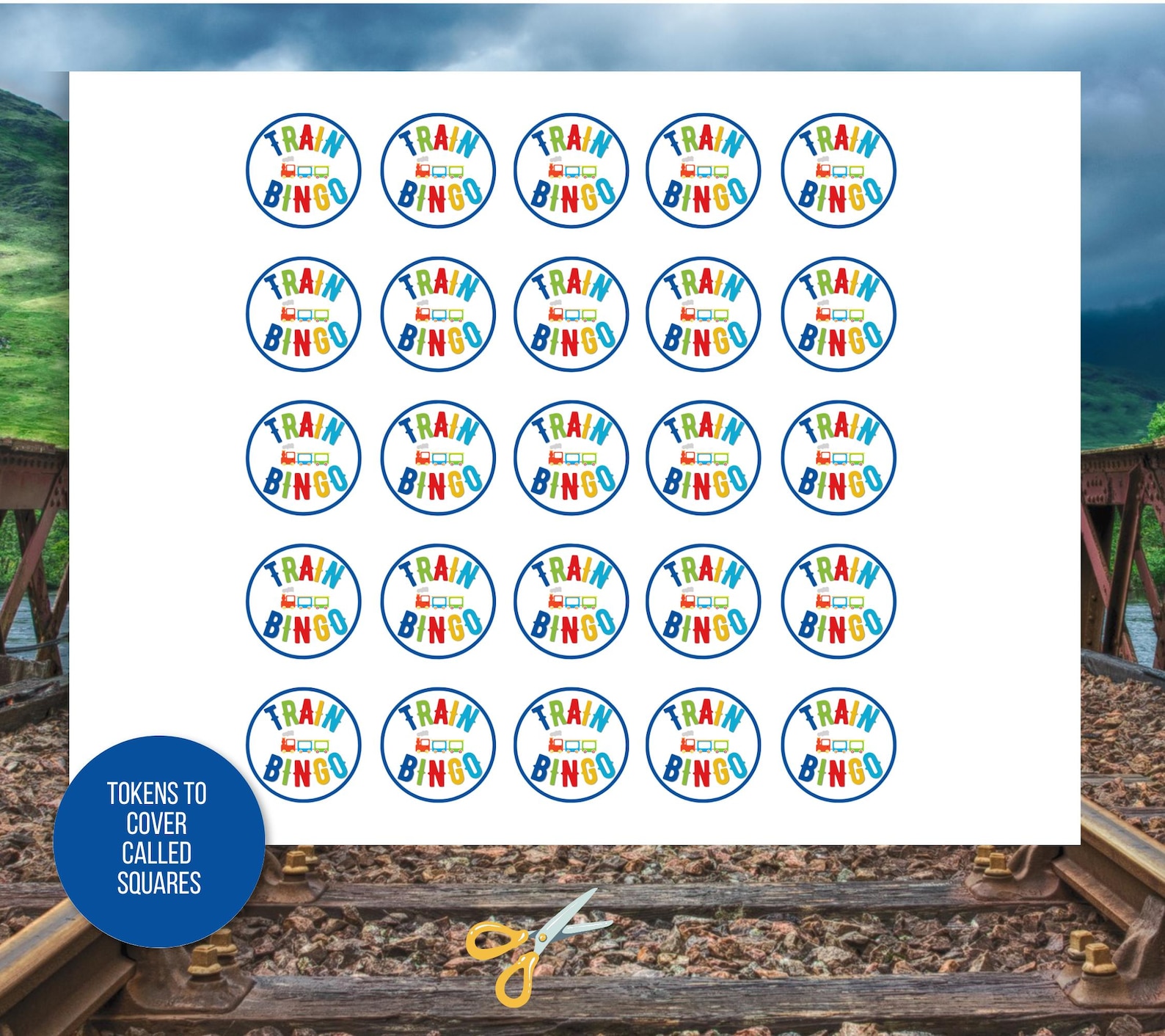 Train Bingo, 30 Printable Train Bingo Cards, Train Travel Bingo, Train ...