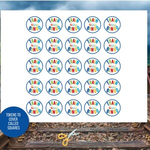 Train Bingo, 30 Printable Train Bingo Cards, Train Travel Bingo, Train ...