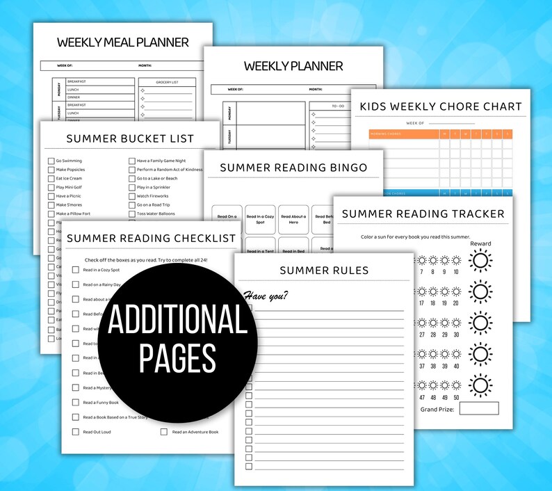 Summer Camp at Home, Summer Camp Activities for Kids, Summer Printable ...