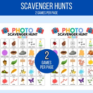 Photo Scavenger Hunt, Nature Scavenger Hunt, Neighborhood Scavenger ...