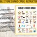 Bible Bingo, Bible Stories Bingo, 40 Bible Bingo Cards, Bible Activity ...