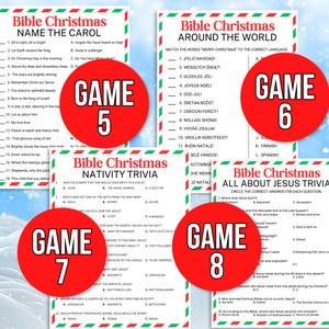 Bible Christmas Games, Bible Christmas Party Games, Nativity Games ...
