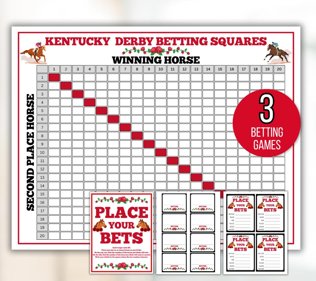 Kentucky Derby Squares, Kentucky Derby Betting Squares, Kentucky Derby ...
