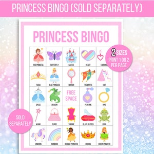 Princess Scavenger Hunt, Printable Princess Party Game, Princess ...
