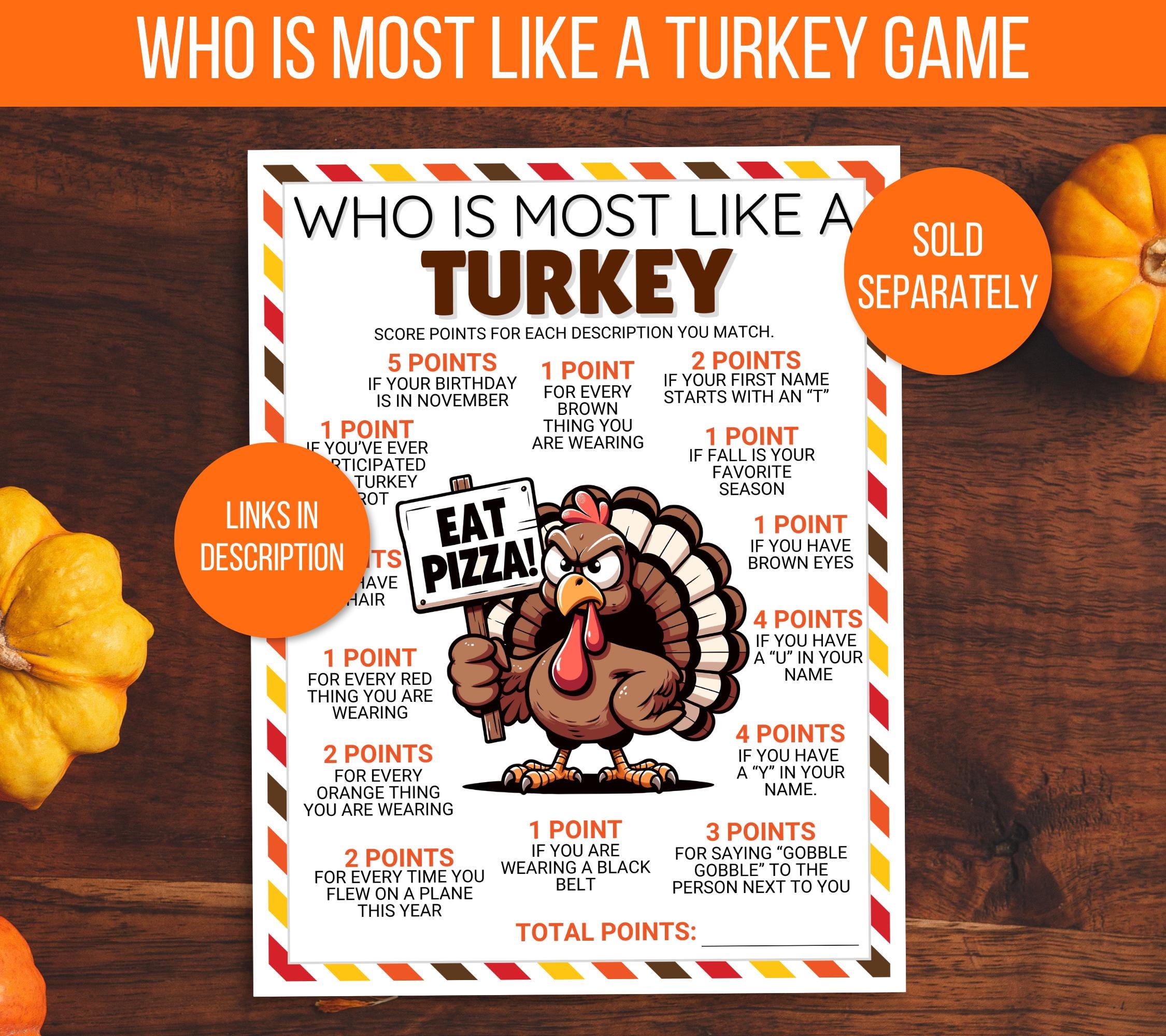 Thanksgiving Pass the Prize Game, Thanksgiving Games, Thanksgiving Left ...