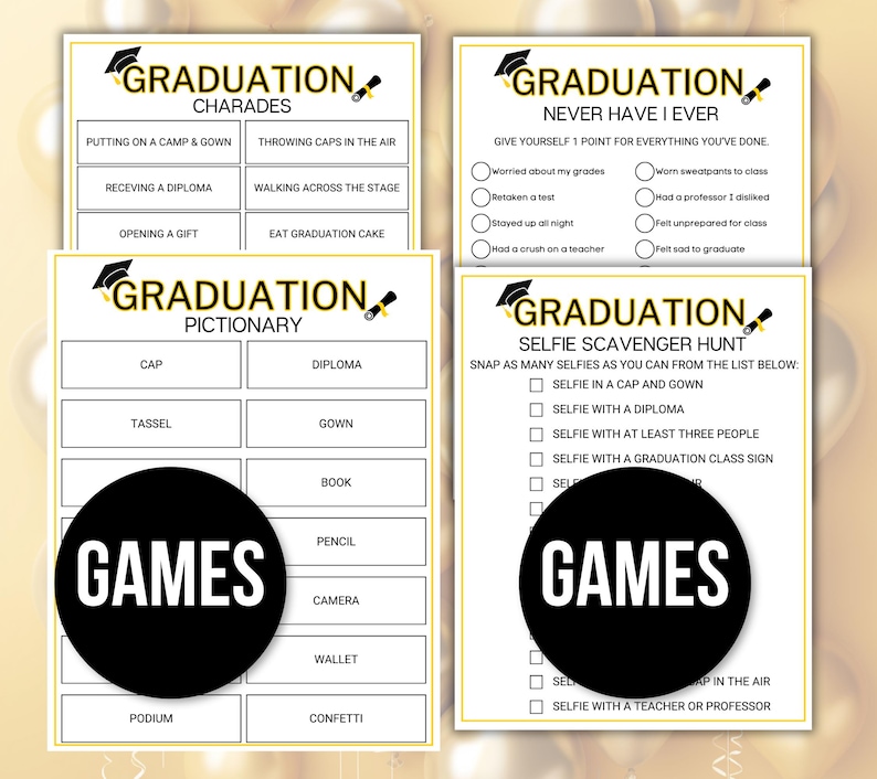 Graduation Games, Class of 2026 Graduation Party Games, Graduation ...