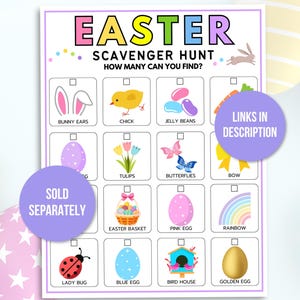 Peeps Easter Scavenger Hunt, Peeps Easter Hunt Game, Peeps Easter Hunt ...