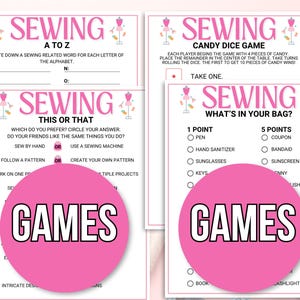 Sewing Games, Sewing Games, Sewing Party Games, Sewing Club Game ...