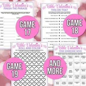 Valentine's Bible Games, Bible Valentine's Party Games, Valentine's ...