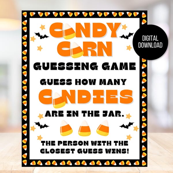 Candy Corn Sign - Etsy