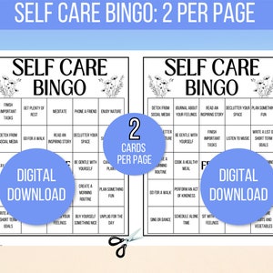 Self Care Bingo, 50 Self Care Bingo Cards, Self Care Challenge, Self ...