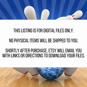 Bowling Bingo, 50 Bowling Bingo Cards, Bowling Game, Bowling Activity ...