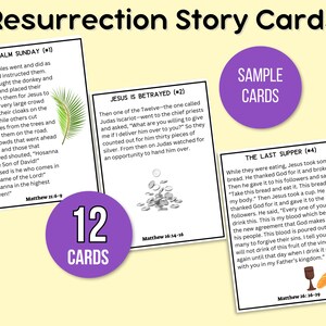 Printable Easter Story, Resurrection Story Cards, Resurrection Eggs ...