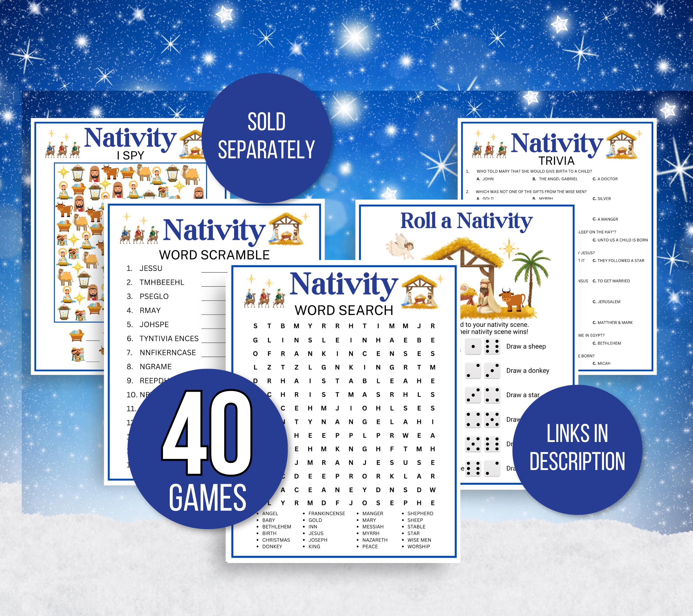 Nativity Treasure Hunt, Nativity Scavenger Hunt, Nativity Christmas ...