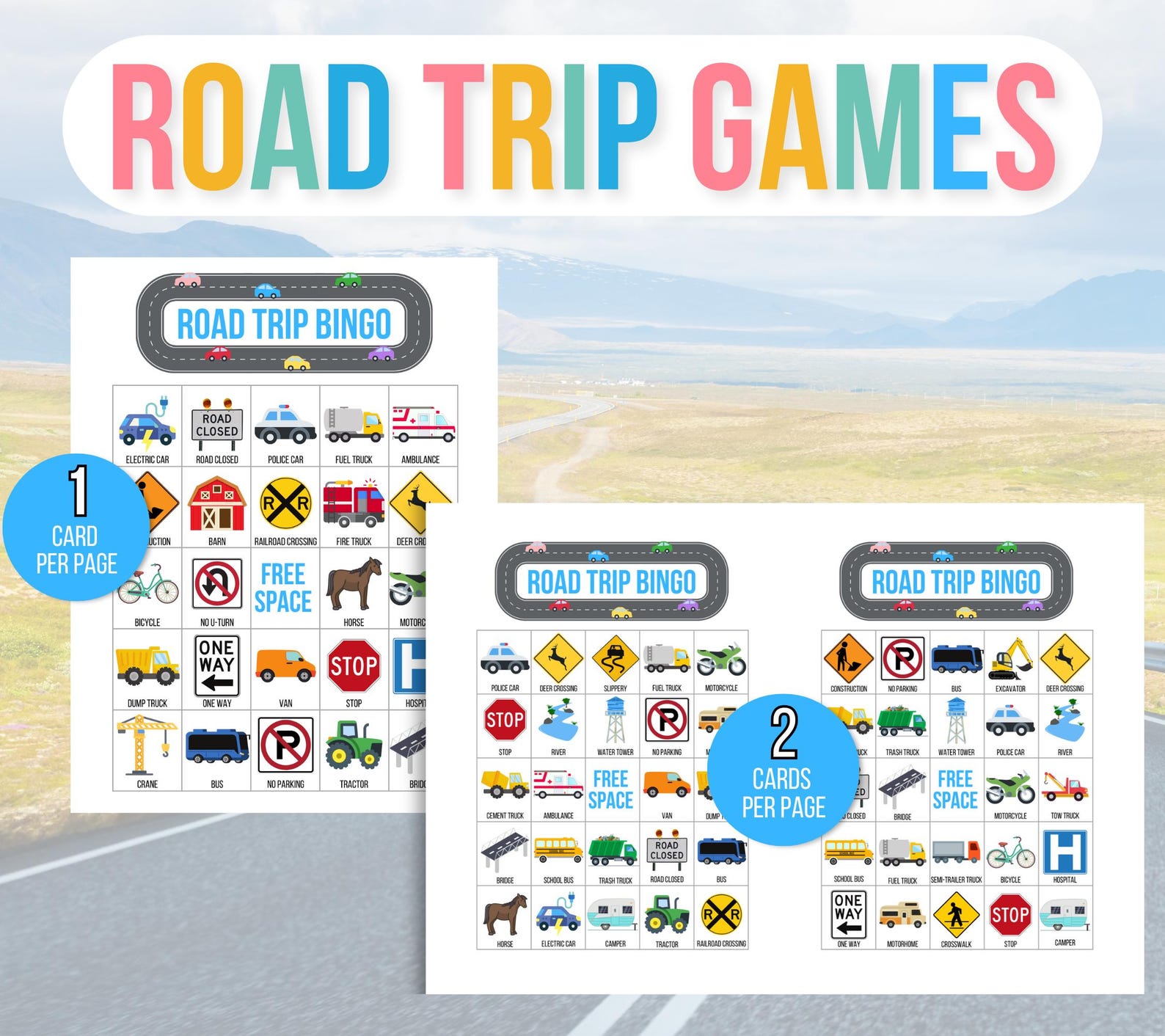 Road Trip Scavenger Hunts, Road Trip Games, Road Trip Hunt, Road Trip ...