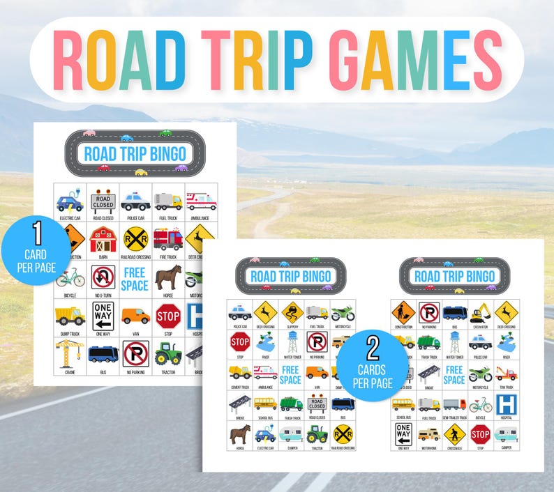 Road Trip Scavenger Hunts, Road Trip Games, Road Trip Hunt, Road Trip ...