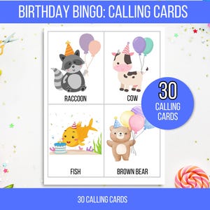 Birthday Bingo, Birthday Party Game, Happy Birthday Bingo Board Game ...