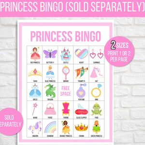 Princess Scavenger Hunt, Printable Princess Party Game, Princess ...