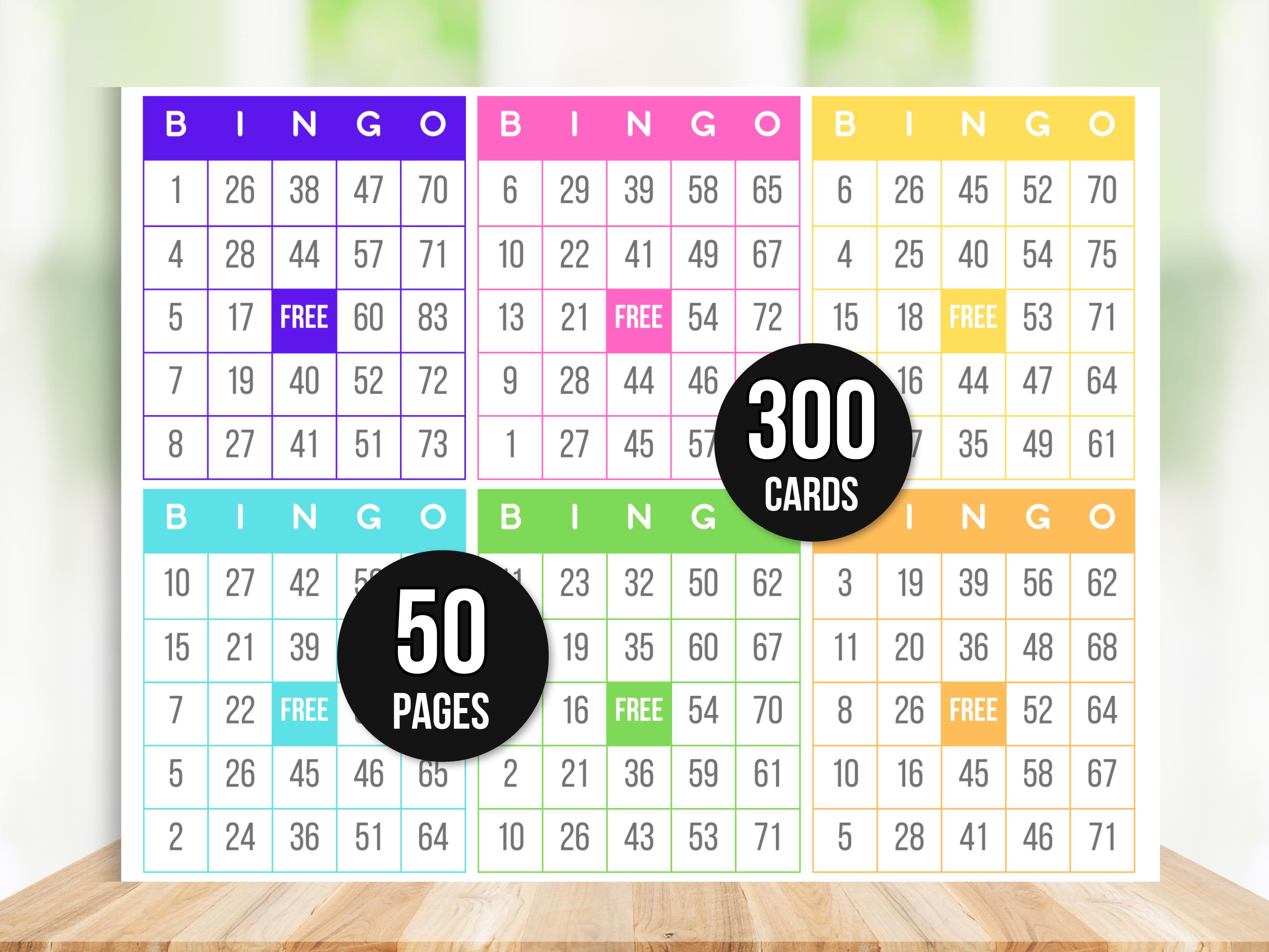 Numbers 1-36 Bingo Cards to Download, Print and Customize! Descubra a ...