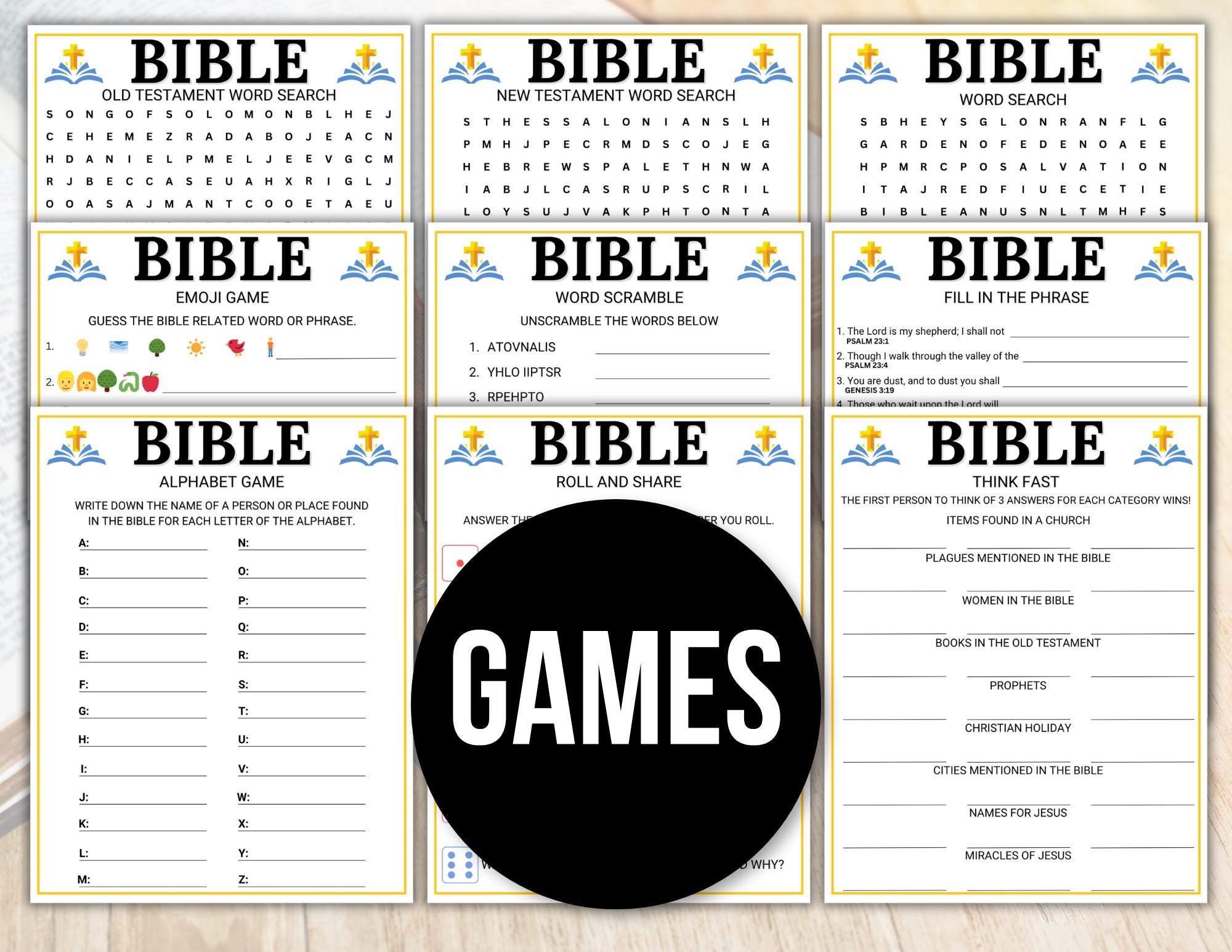 Bible Games, Bible Trivia Games, Bible Activities, Youth Group ...